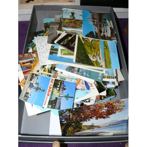 BOX FULL OF POSTCARDS - 20TH CENTURY