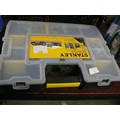 STANLEY SORTMASTER TOOL BOX WITH CONTENTS OF DRILL SCREWDRIVER BITS