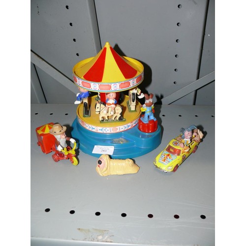 Corgi vintage 1970's Magic Roundabout wind up toy, with figures and ...