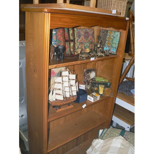 LARGE PINE BOOKCASE