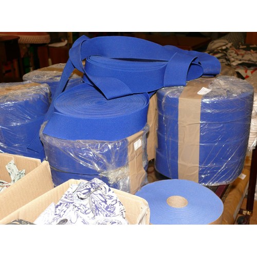 20 REELS OF BLUE BIAS BINDING TAPE