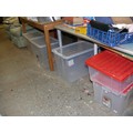 3 X 80L LIDDED STORAGE BOXES PLUS A TUFF CRATE AND 2 SMALLER LIDDED BOXES