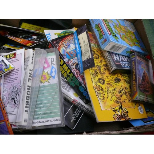 Large collection of Spectrum 48K/128 game cassettes, including Shinobi ...