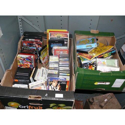 Large collection of Spectrum 48K/128 game cassettes, including Shinobi ...
