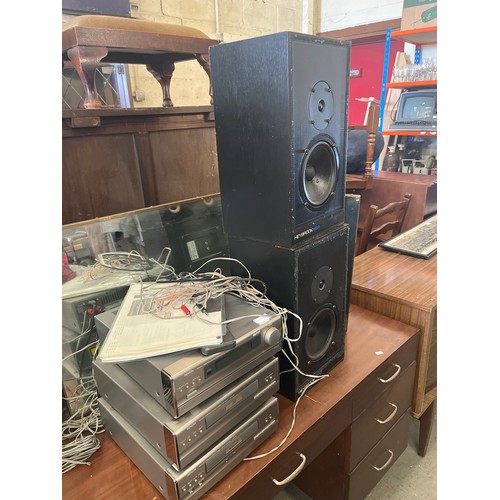 DENON PERSONAL COMPONANT SYSTEM COMPACT STEREO D90 WITH MAUNUAL AND ...