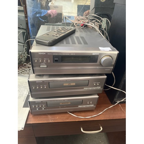 DENON PERSONAL COMPONANT SYSTEM COMPACT STEREO D90 WITH MAUNUAL AND ...