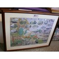 LARGE PICTORAL MAP PLACES OF INTEREST IN HEDGERLEY BUCKINGHAMSHIRE ...