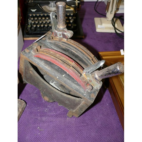 VINTAGE RAILWAY SIGNAL BOX LEVER FRAME