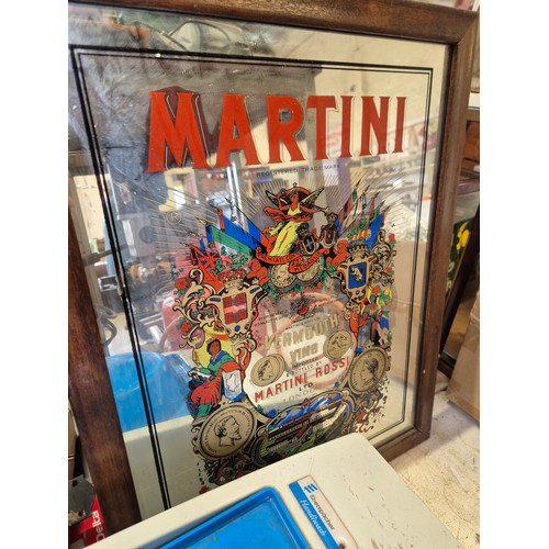 MARTINI ADVERTISING WALL MIRROR