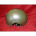 MILITARY FLYING? TANK COMMANDER? HELMET WITH LINING & STRAPS