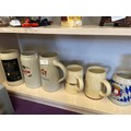 3 LARGE GERMAN BEER TANKARDS AND 3 MEDIUM SIZED ONES