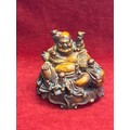 VINTAGE STATUE OF BUDAI (CHINESE FOLKLORE DEITY) SURROUNDED BY CHILDREN