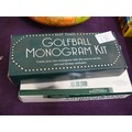 2 GOLF BALL MONOGRAM KITS