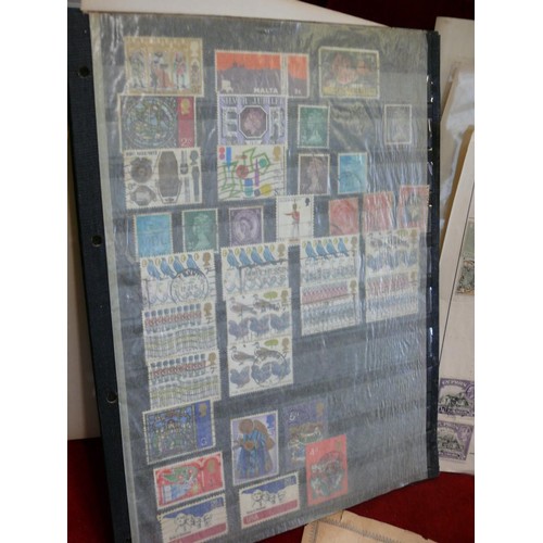 COLLECTION OF STAMPS FROM GREAT BRITAIN AND AROUND THE WORLD PLUS SOME ...