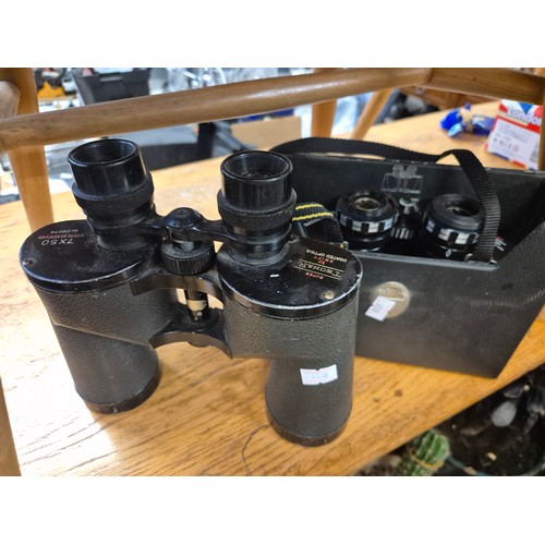 PAIR OF TECNAR BY SWIFT 7 X 50 BINOCULARS PLUS A PAIR OF MIRANDA 8X40 ...