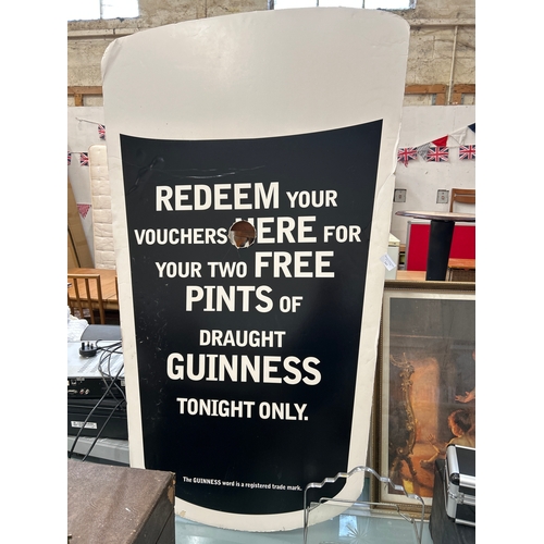 Large Guinness Advertising board 48” high