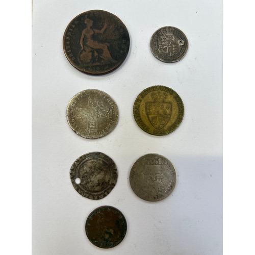 A selection of mostly British coins from Elizabeth I to Victoria ...
