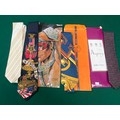 5 Gents silk neck ties in various designs to include Hermes and Asprey