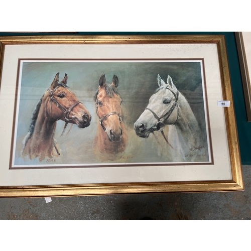 "We Three Kings" print of the famous race horses, Arkle, Red Rum and ...