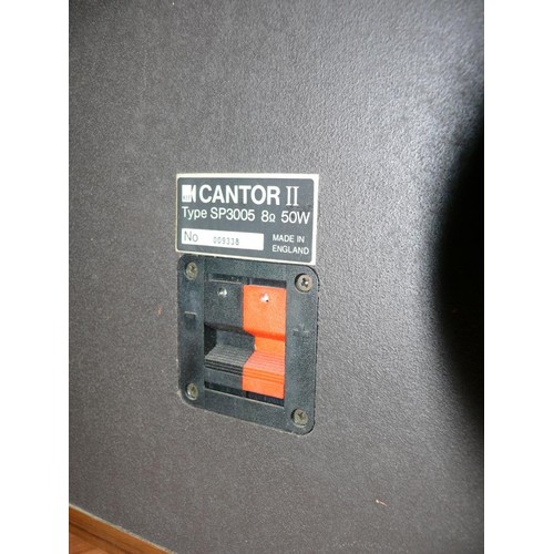 A pair of vintage Canton II speakers