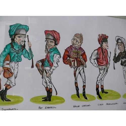 Kulczak - original artwork, early 1990's - 5 Jockeys inc Swinburn ...