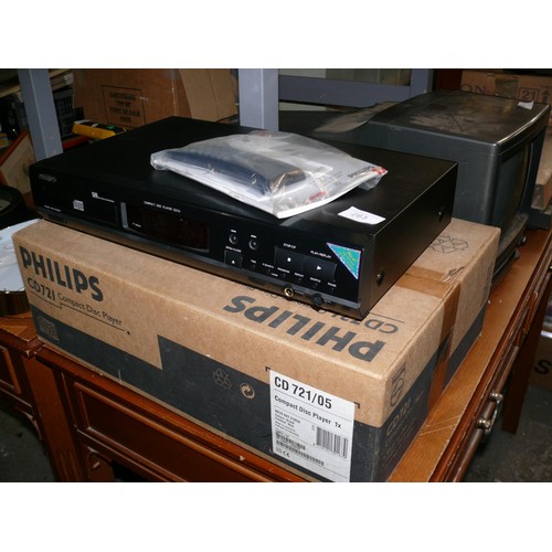 Philips Compact Disc player, appears new with box