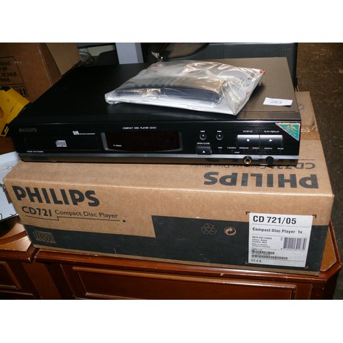 Philips Compact Disc player, appears new with box