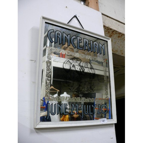 Cancerian framed picture mirror