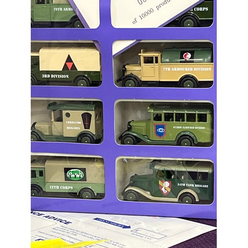 The D Day Collection 10 vintage model WW2 vehicles in original box