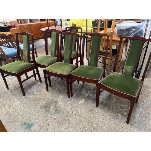 Set of 6 Stag dining chairs