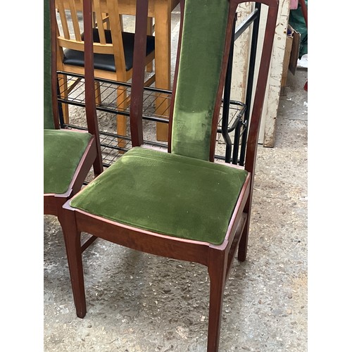 Set of 6 Stag dining chairs