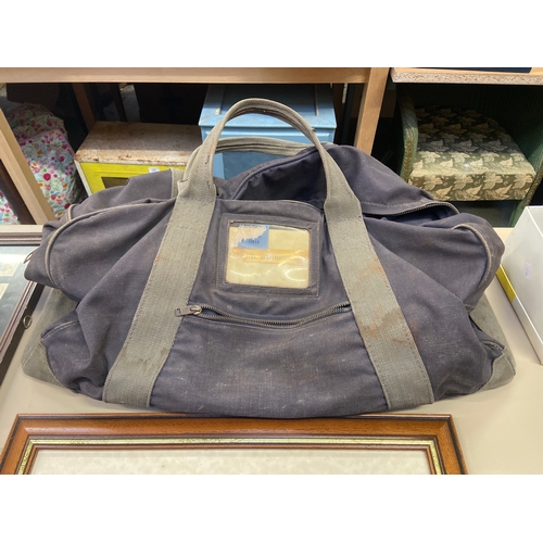 WW2 RAF issue duffel kit bag, previously owned by Squadron Leader ...