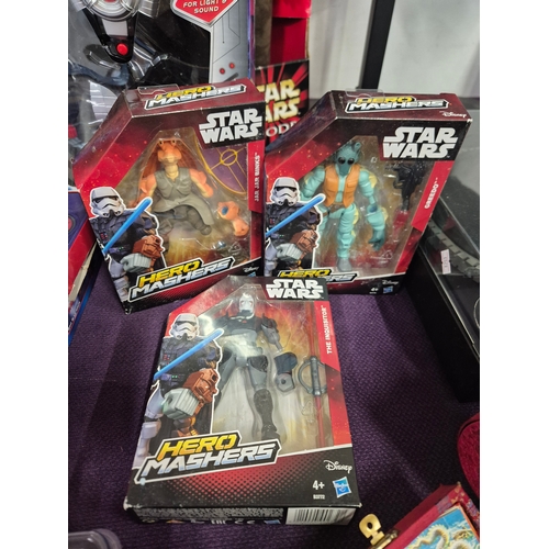 3 Star Wars Hero Mashers figures Jar Jar Binks, The Inquisitor and ...