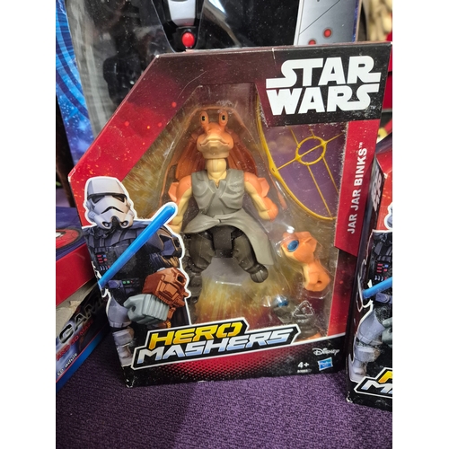 3 Star Wars Hero Mashers figures Jar Jar Binks, The Inquisitor and ...