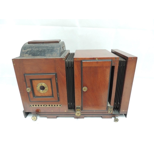 Rare Perken Son and Rayment of London optimus enlarger, mahogany