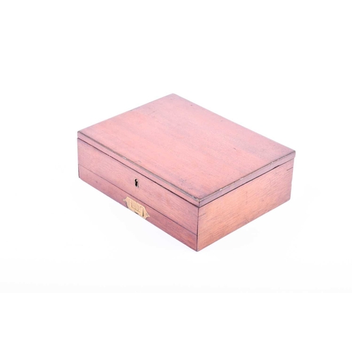 An early Victorian mahogany atrists box, G. Rowney & Co, 51 Rathbone ...