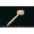 A mid 19th century ivory gavel, contained in a fitted rosewood and ...