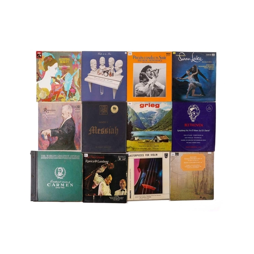 A large quantity of 150 Classical vinyl LPs including titles such as ...