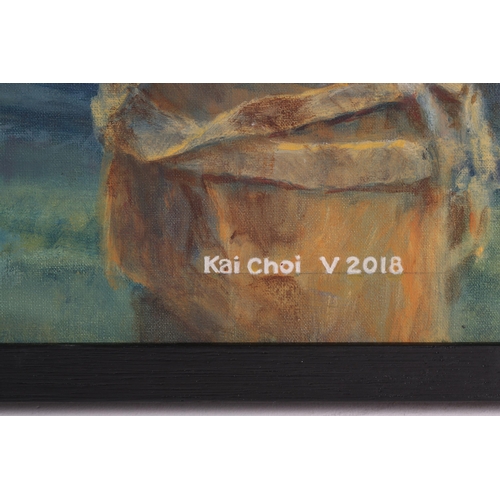 Kai Choi (contemporary), 'Whitley', 2018, oil on canvas, signed to ...