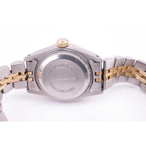 A Rolex Datejust 26mm bi-metal lady's watch Model: 69173 Serial ...