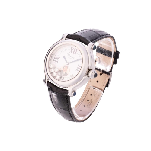 A Chopard Happy Sport Stainless Steel Wristwatch Model: 8347 Serial: 28 ...