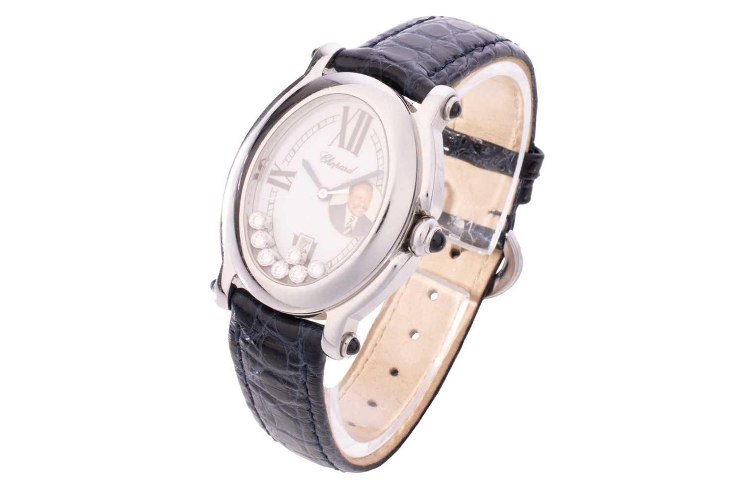 A Chopard Happy Sport Oval Stainless Steel Wristwatch Model: 8937 ...