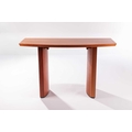 Terence Conran: a 'Hudson' bow front console table, No. 275, cherry, 86 ...