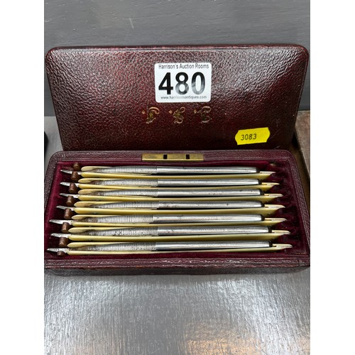 Razor seven day set Atkinson brothers Sheffield c1880/1920