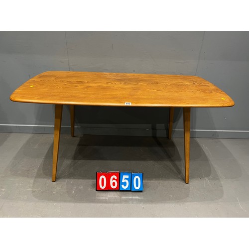 Blonde ercol plank table