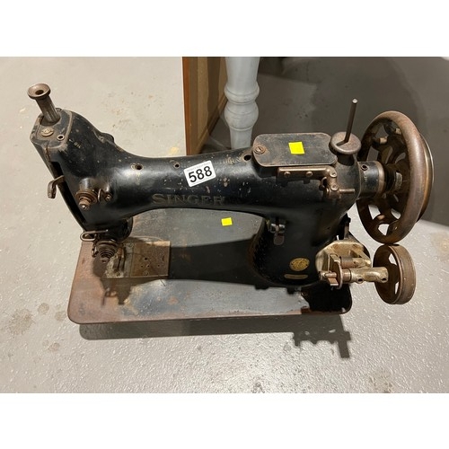 Victorian industrial singer sewing machine