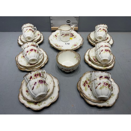 Victorian wellington china tea set
