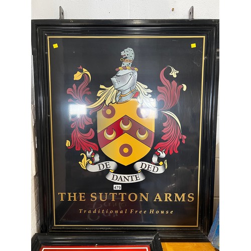 Large pub sign The Sutton Arms
