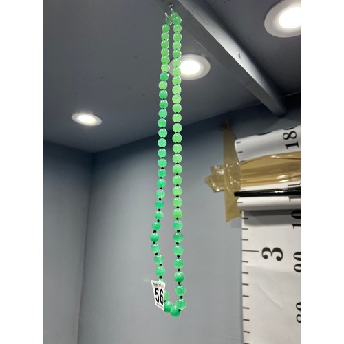 String green jade beads