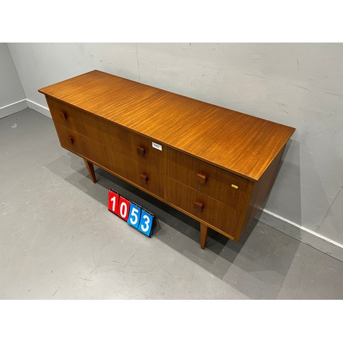 Mid century teak sideboard clean